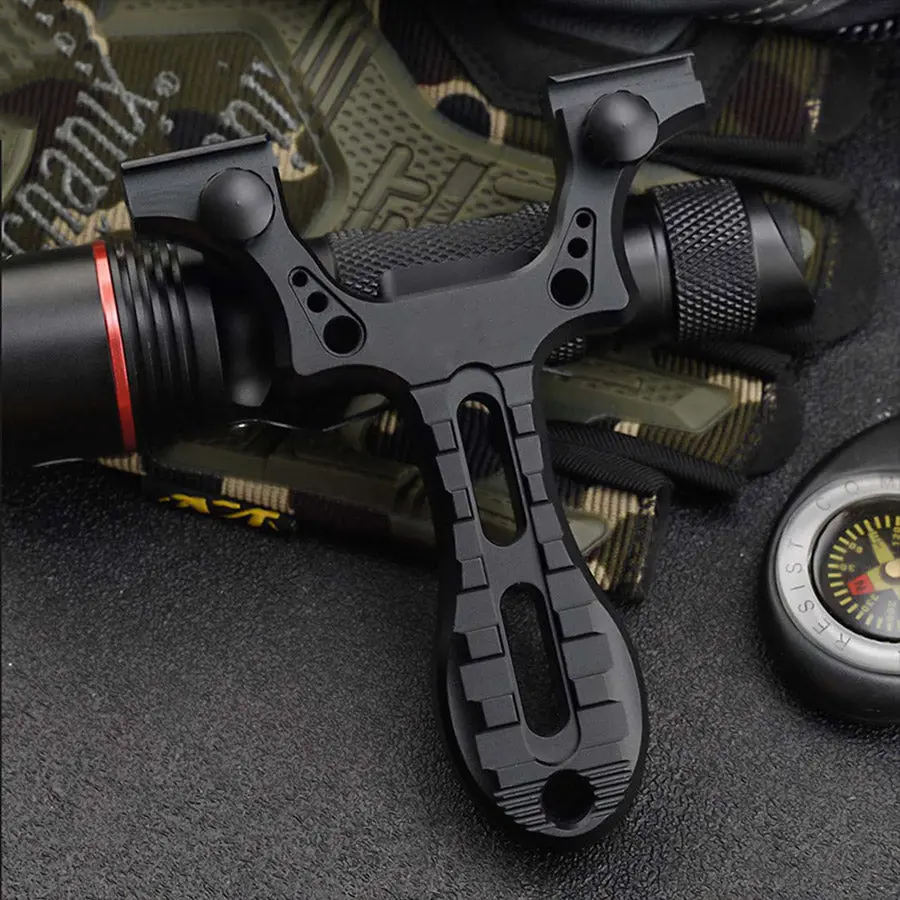 Compact Aluminum Slingshot – 4.33" Overall Length – MoveHair LTD